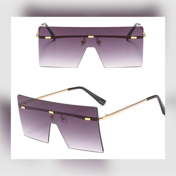 Accessories | Luxury Sleek Rimless Gradient Onepiece Lens Sunglasses ...